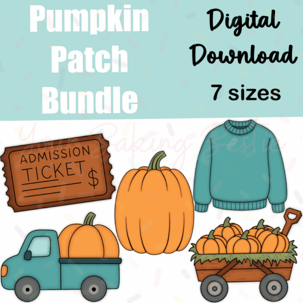 Pumpkin Patch Cookie Cutter Bundle- STL Files - Your Baking Bestie
